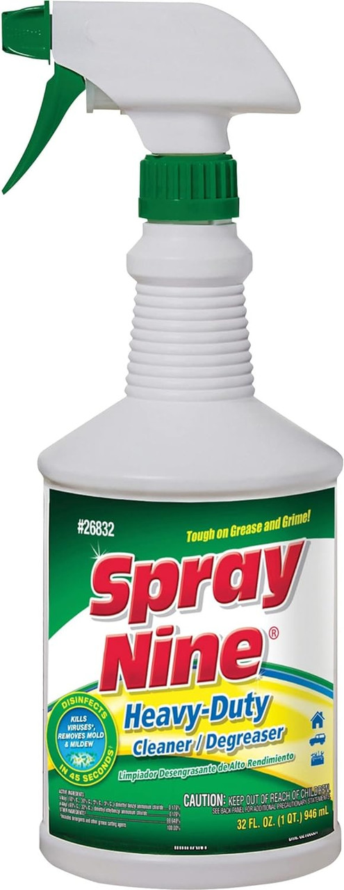 Spray Nine 26832 Heavy Duty Cleaner Degreaser Disinfectant 32 oz