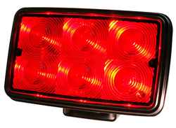 Grote 63602 Red, Work Light, LED, Spot Pattern