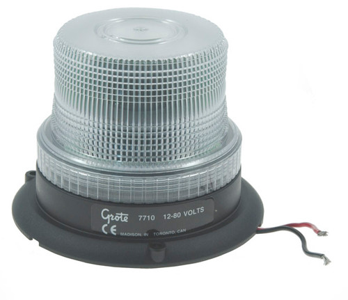 Grote 77101 Emergency Light, Clear, Single Flash, Mighty Mini-Strobe
