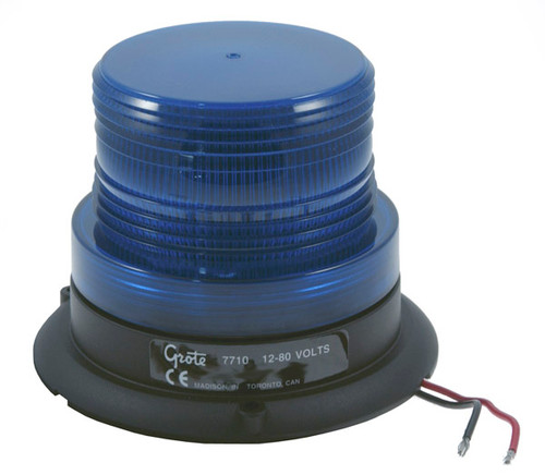 Grote 77105 Emergency Lighting, Blue, Single Flash, Mighty Mini-Strobe
