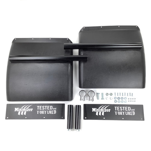 MIN1400BP Minimizer Black Quarter Fender Pair w/ Post Mounts