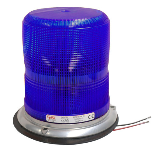 Grote 77655 Emergency Light, Blue, Medium Profile, Smart Strobe