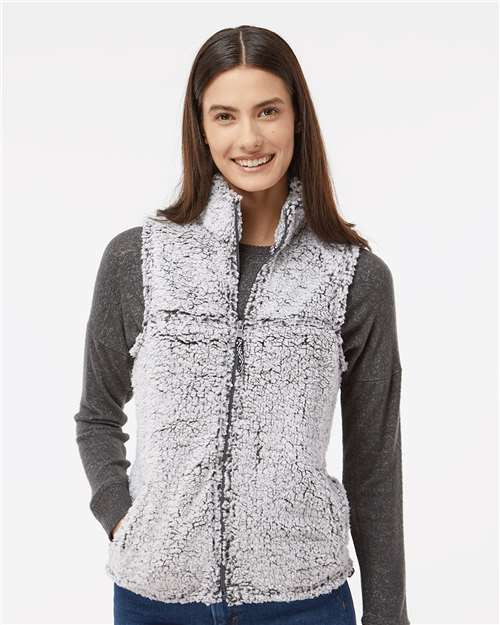 Boxercraft Q11 Women’s Sherpa Full-Zip Vest - SweatshirtStation.com
