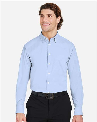 Devon & Jones DG537 Men's CrownLux Performance® Microstripe Dress Shirt ...
