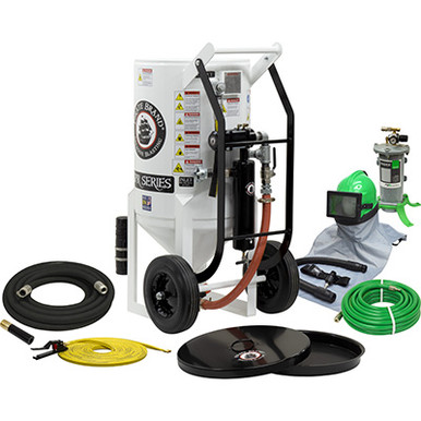 BLAST POT, PORTABLE, 6.5 CU FT, PRESSURE RELEASE, PNEUMATIC, SILVER ...