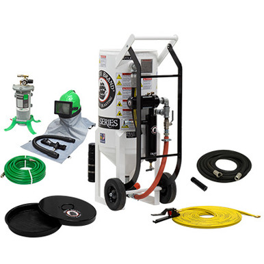 BLAST POT, PORTABLE, 3.5 CU FT, PRESSURE RELEASE, PNEUMATIC, SILVER ...