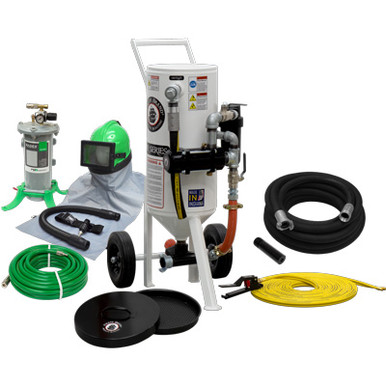 BLAST POT, PORTABLE, 1.5 CU FT, PRESSURE RELEASE, PNEUMATIC, SILVER ...