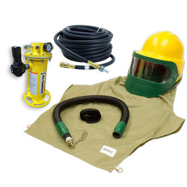 BULLARD, COMPRESSED AIR RESPIRATOR PACKAGE, 88VX, TYPE CE, 28" CAPE ...