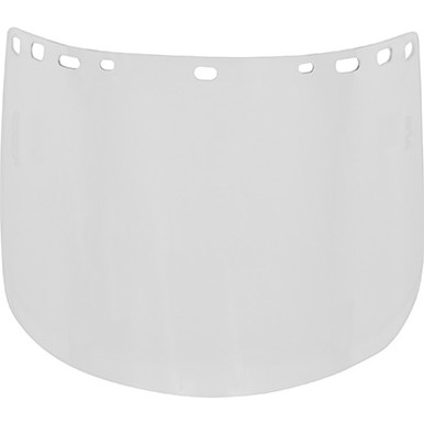 BULLARD POLYCARBONATE FACESHIELD/VISOR, 8" X 15" X .040", MEETS ANSI ...