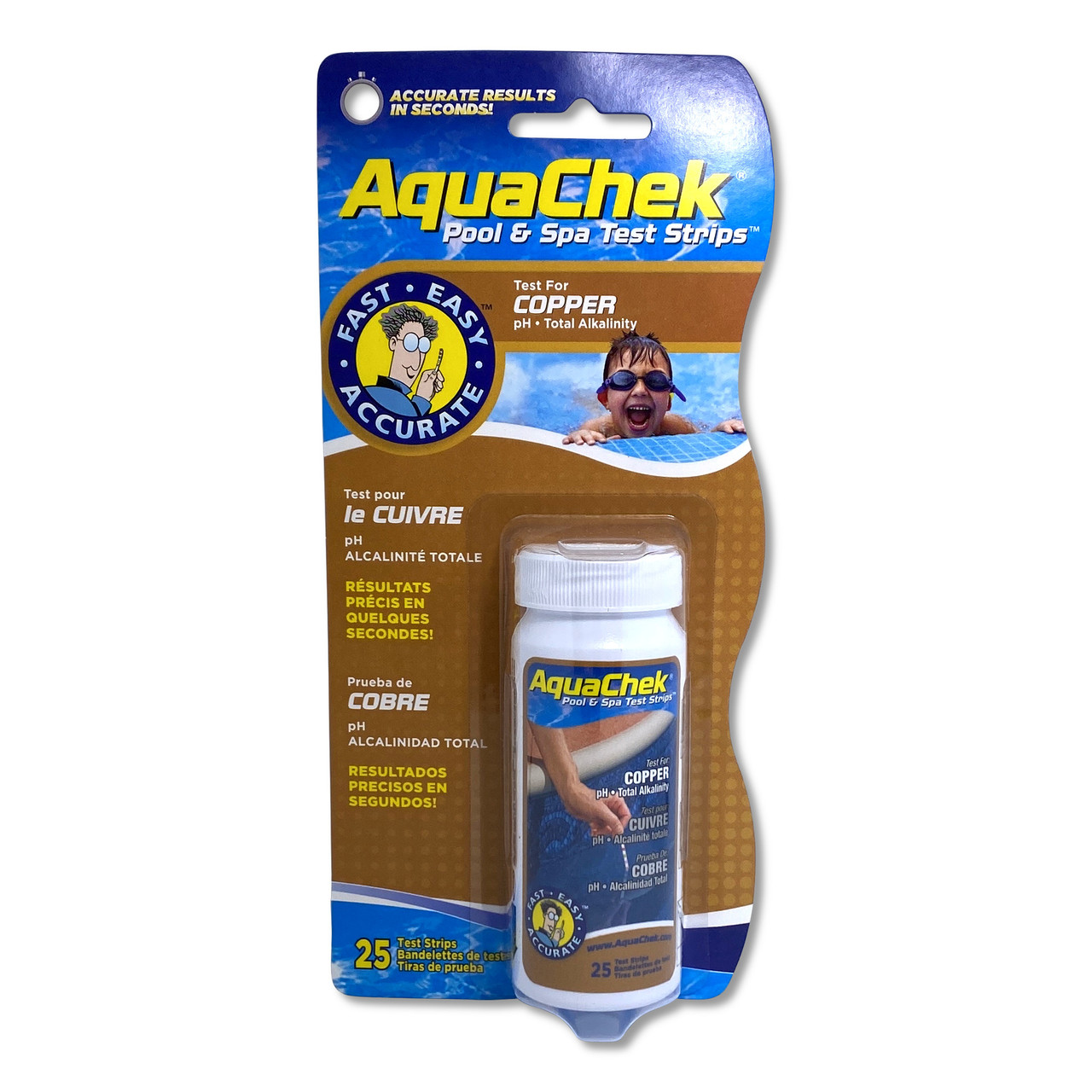 Aquachek Copper Test Strips 3-in-1 | Canada Hot Tub Parts®