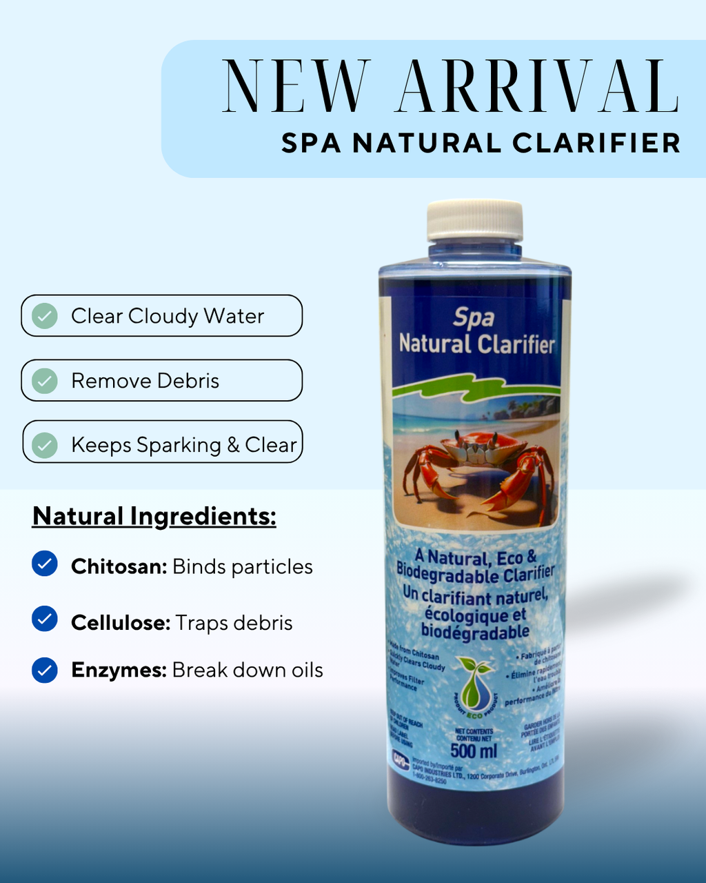 Spa Natural Clarifier - 500ml | Canada Hot Tub Parts®