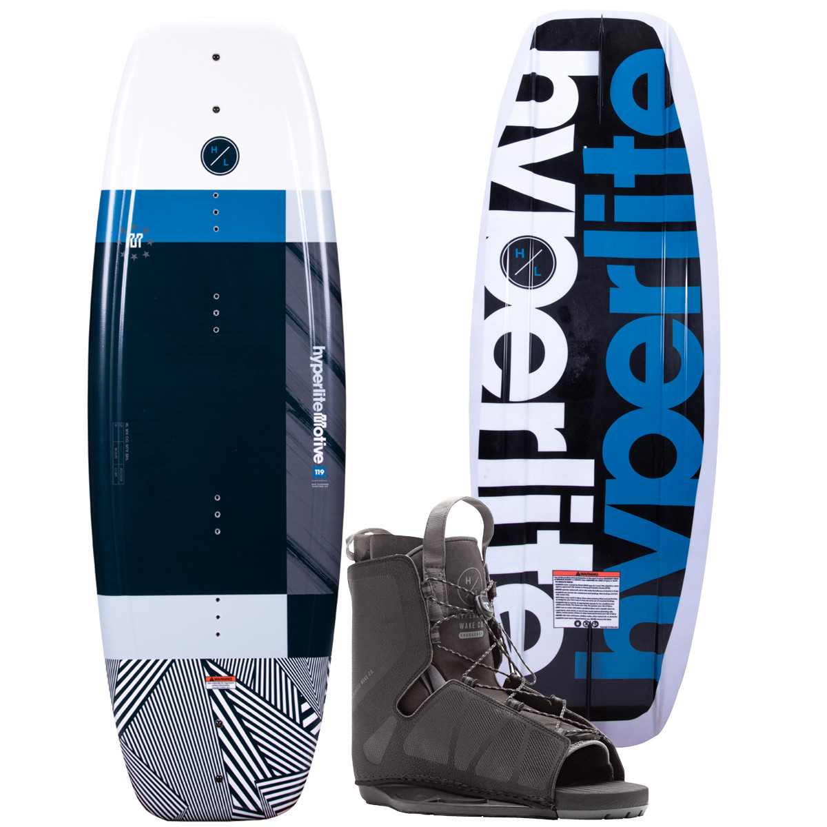 Hyperlite Motive 140cm Wakeboard Package with Frequency Bindings for the lowest price at ...