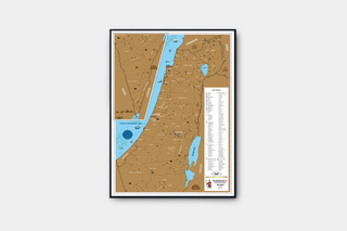 Scratch Map of the State of Israel