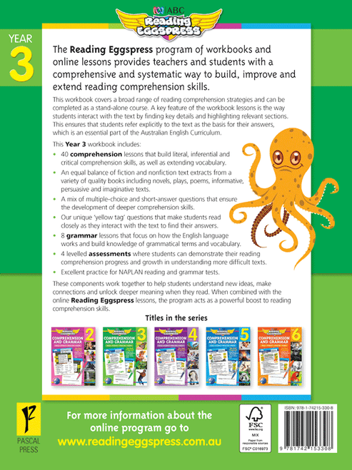 Year 3 Reading Comprehension and Grammar Workbook