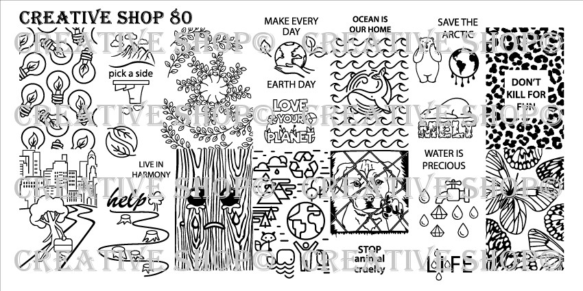 Creative Shop Stamping Plate 80