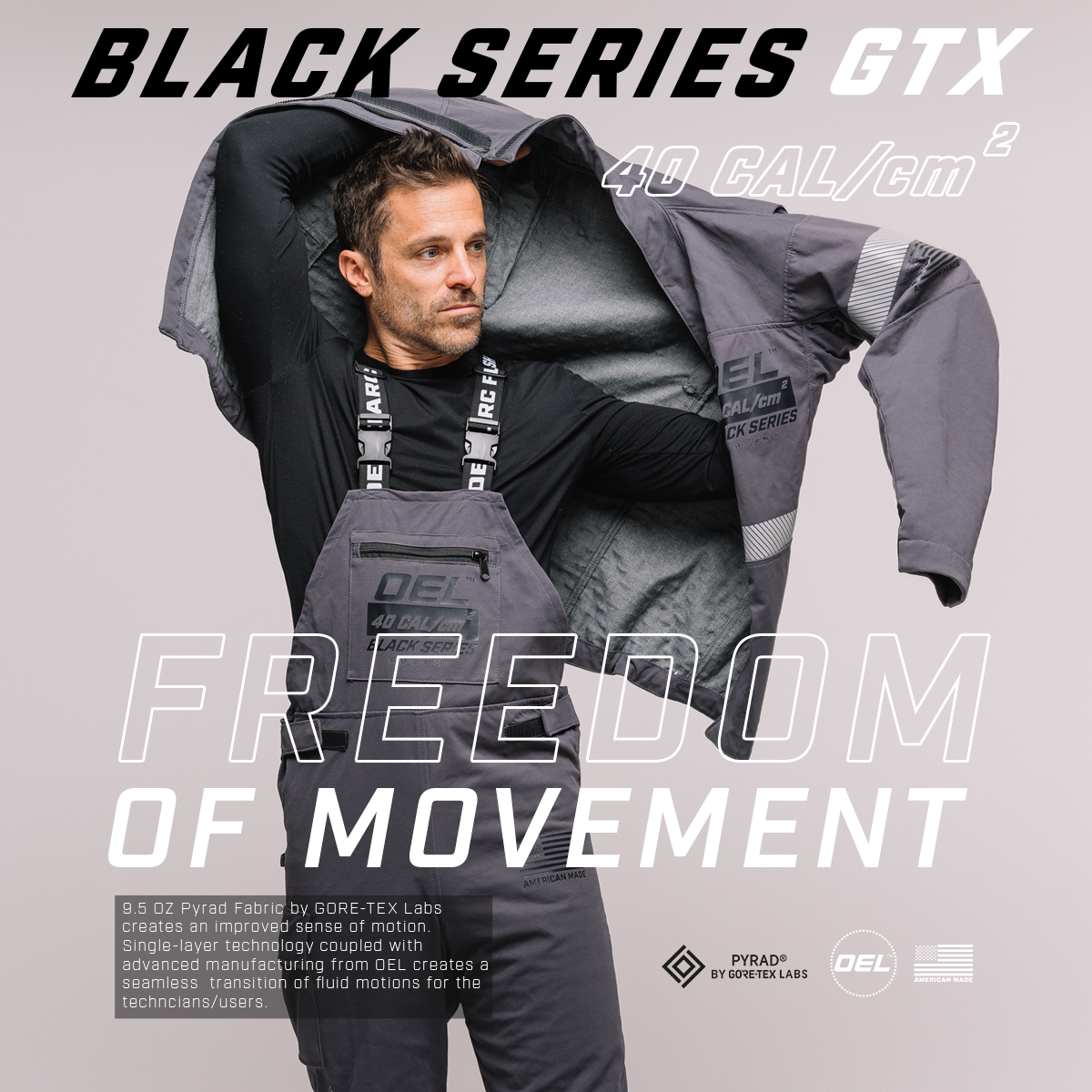 40 CAL Jacket-Black Series GTX-Mens | OEL Worldwide Industries