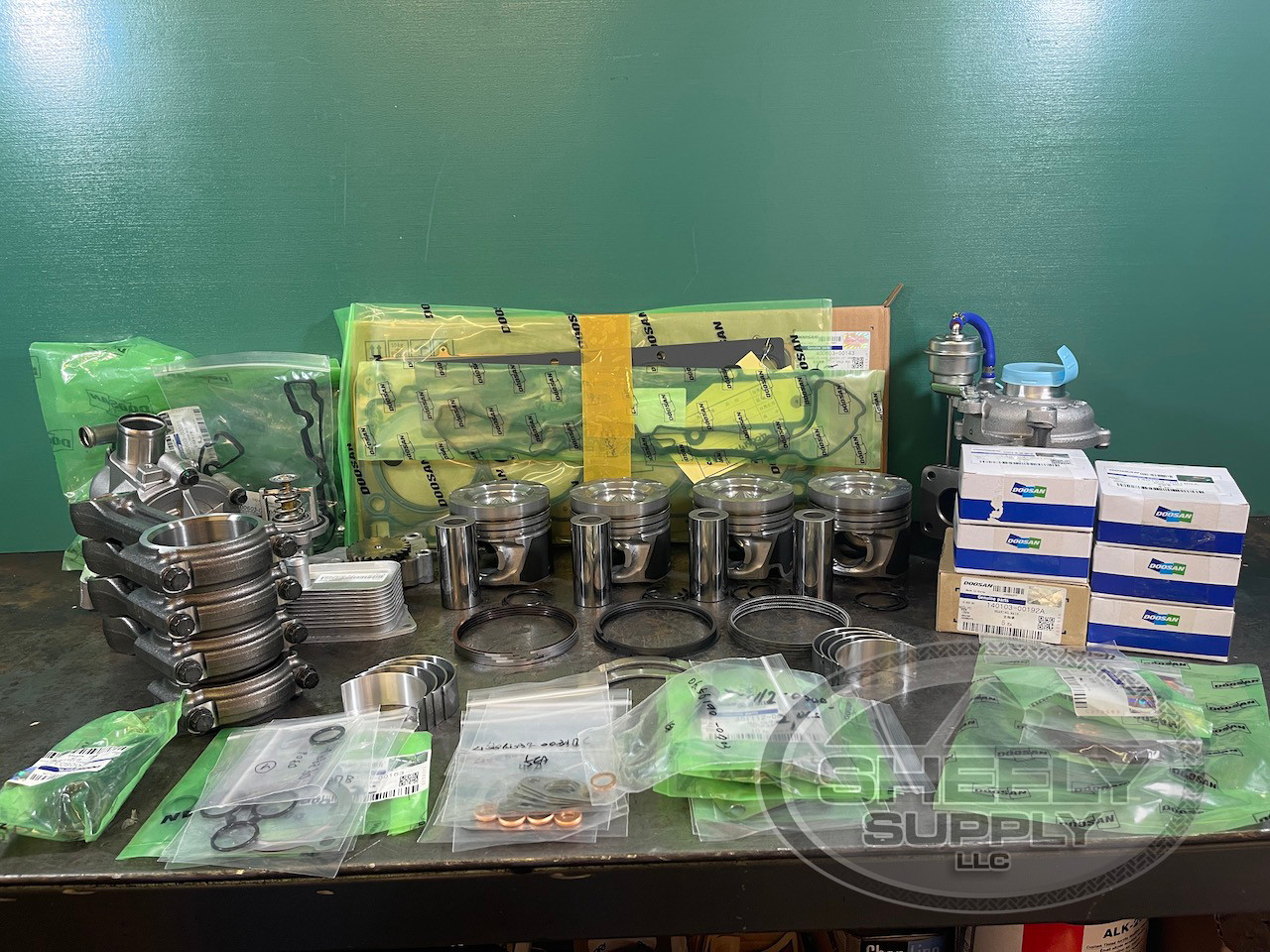 DOOSAN D34P FORKLIFT DIESEL ENGINE REBUILD OVERHAUL KIT P/N SS-DL03-ORK-4