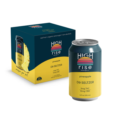 High Rise Pineapple 5mg Delta 9 Seltzer