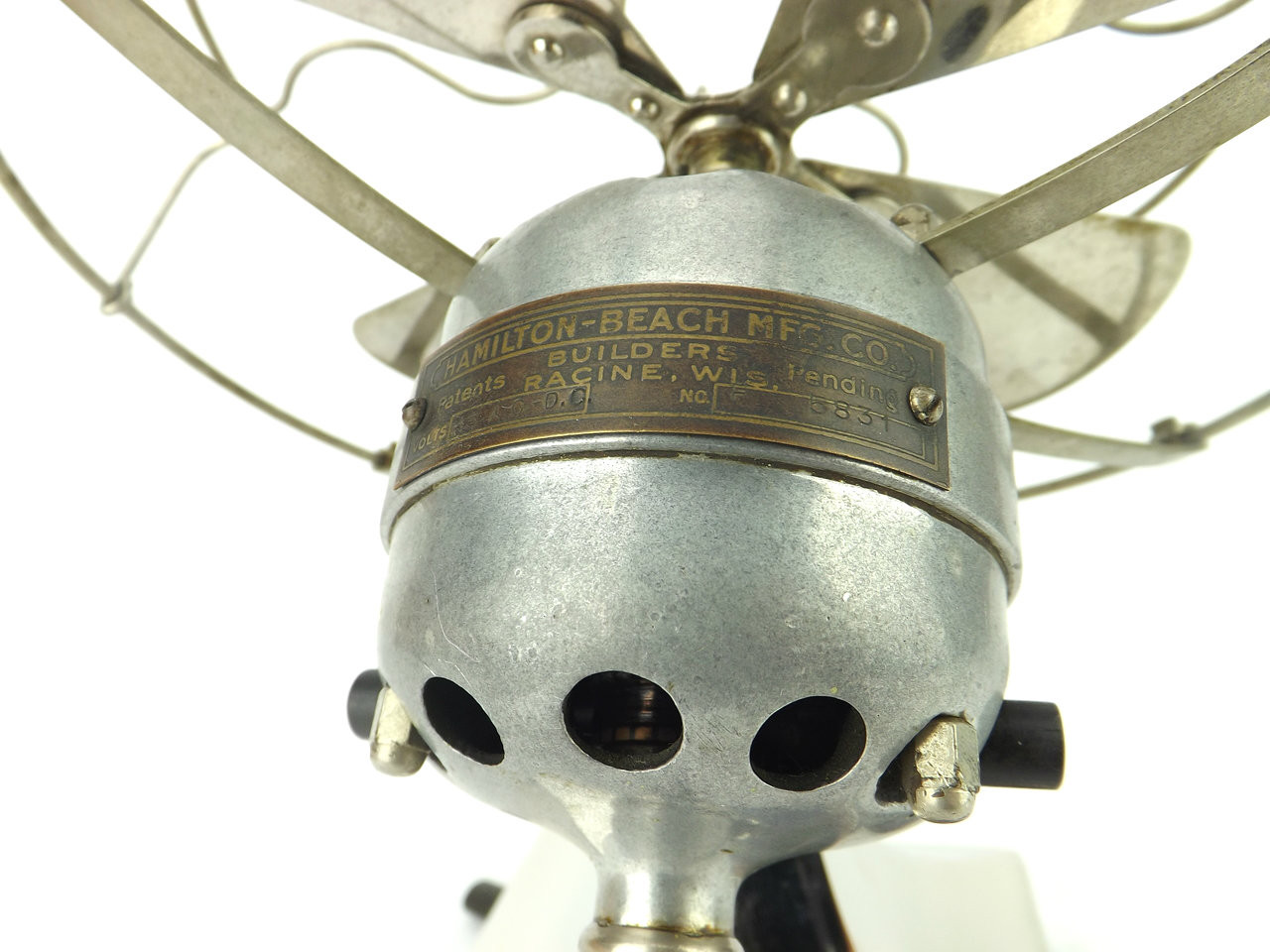 1918 8" Hamilton Beach Desk Fan - Antique Fan Supply Co