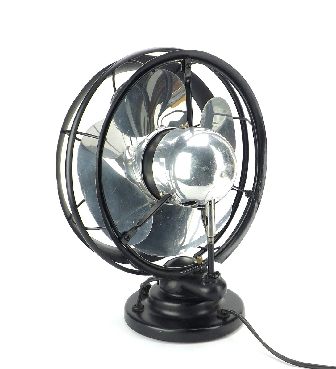 10" Emerson Silver Swan Desk Fan - Antique Fan Supply Co