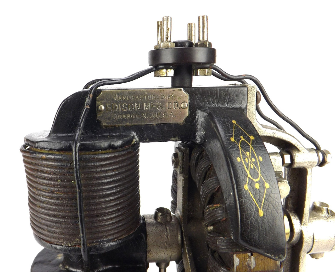 Circa 1889 Edison No. 00 C Frame Battery Bipolar - Antique Fan Supply Co