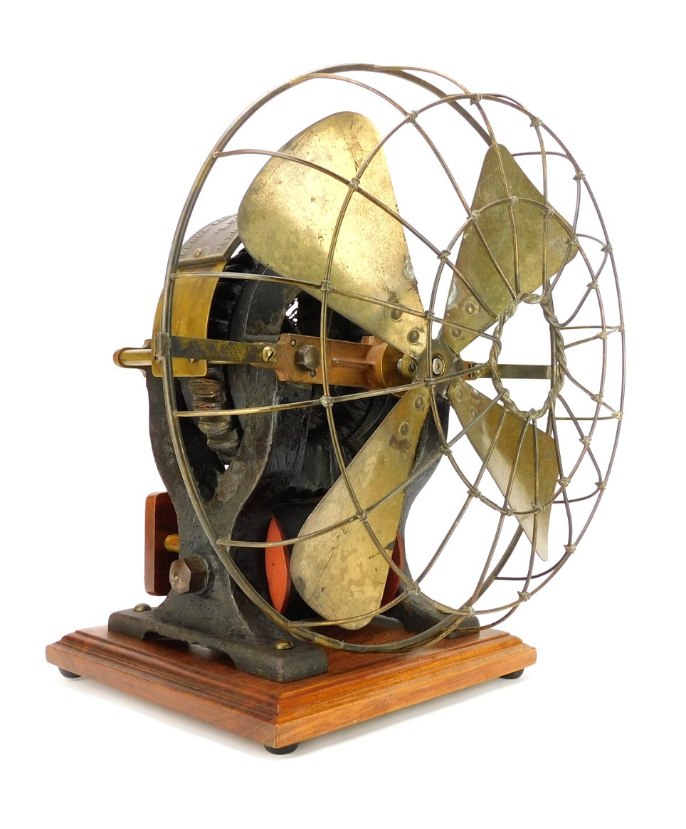 Circa 1894 Edison 1/6 HP Slow Motor Fan - Antique Fan Supply Co