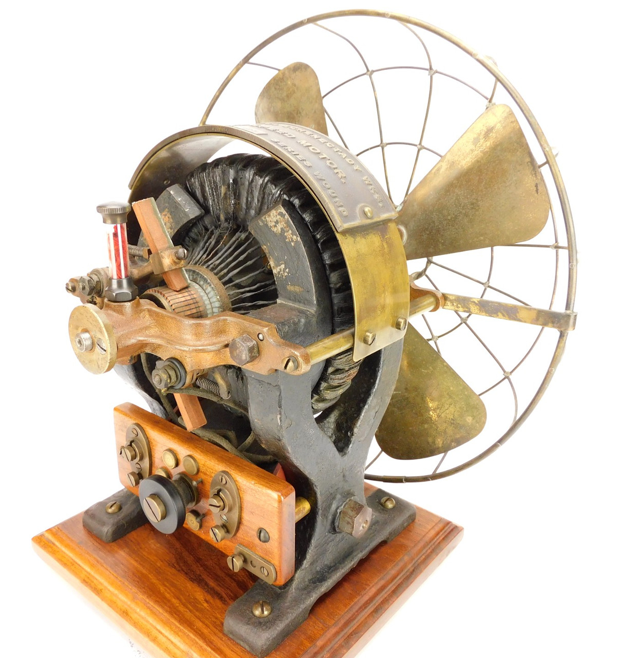 Circa 1894 Edison 1/6 HP Slow Motor Fan - Antique Fan Supply Co