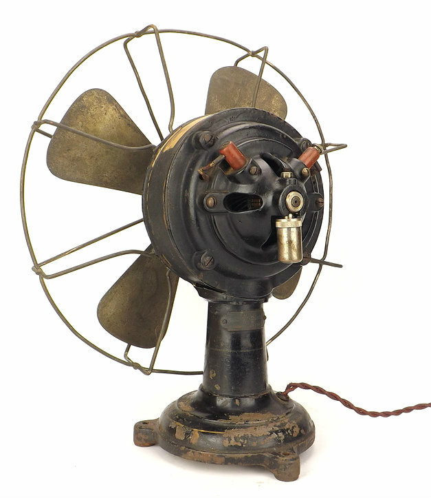 Circa 1898 Pre Behrens Interior Conduit AEG Desk Fan - Antique Fan ...