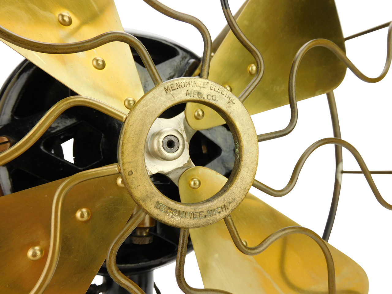 Circa 1912 12" Menominee Snowflake Tab Base Stationary Fan Original ...