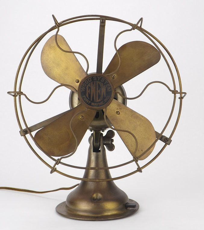 Rare 8" FWEW All Brass Fan - Antique Fan Supply Co