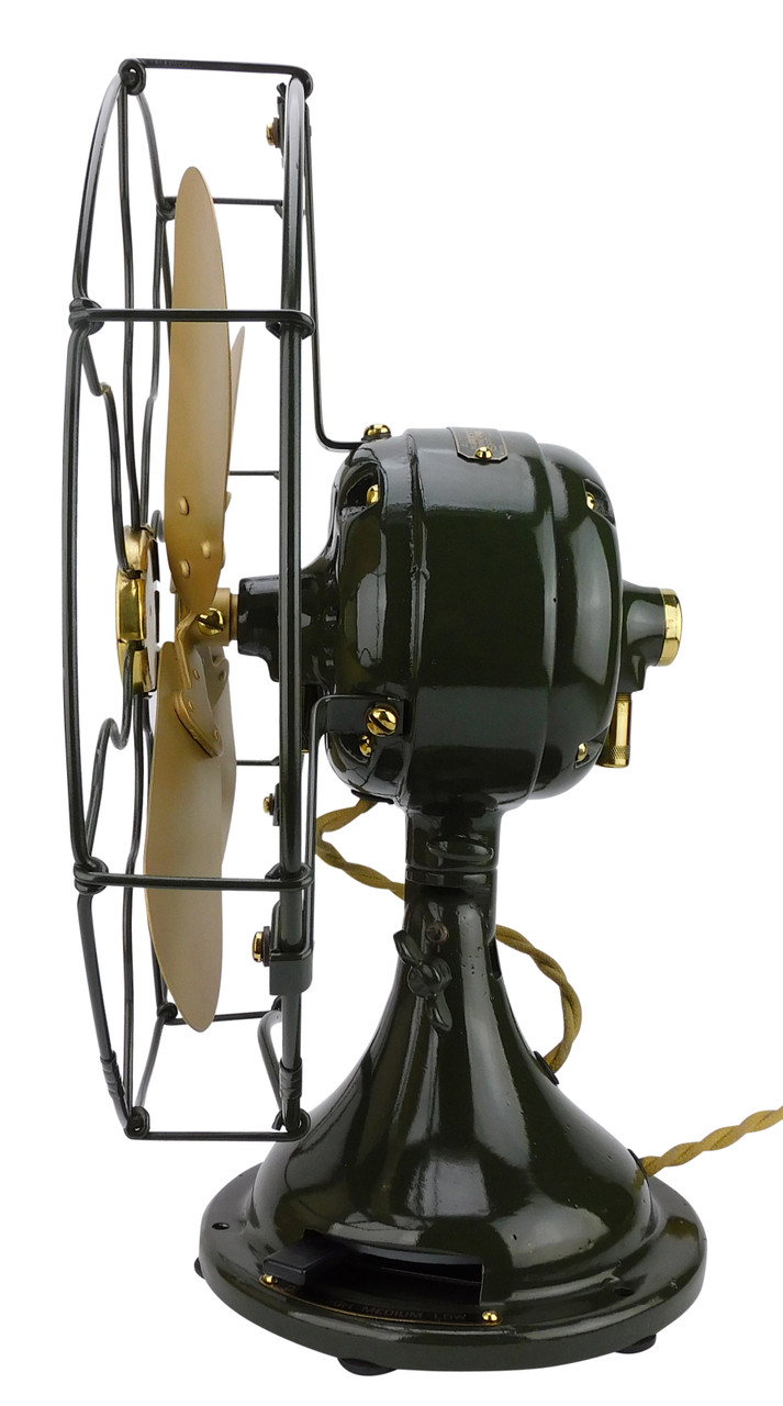 Circa 1924 Sprague Electric 12" Desk Fan Restored - Antique Fan Supply Co