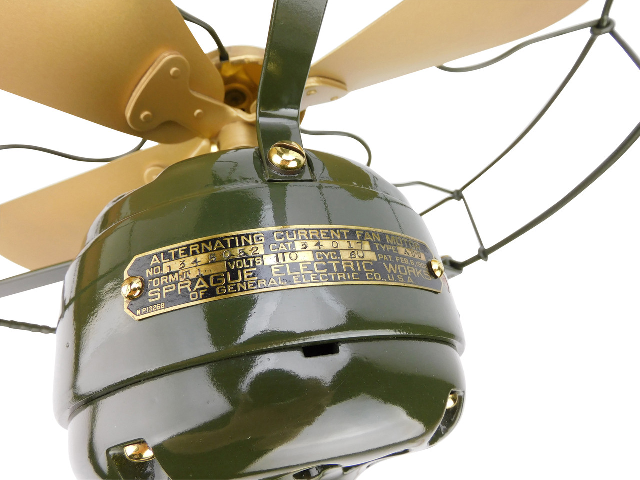 Circa 1924 Sprague Electric 12" Desk Fan Restored - Antique Fan Supply Co