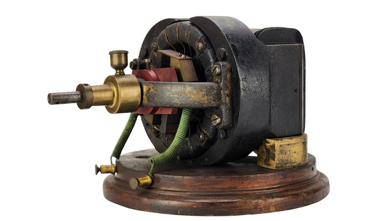 Circa 1895 Siemens Style Unipole Gramme Dynamo - Antique Fan Supply Co