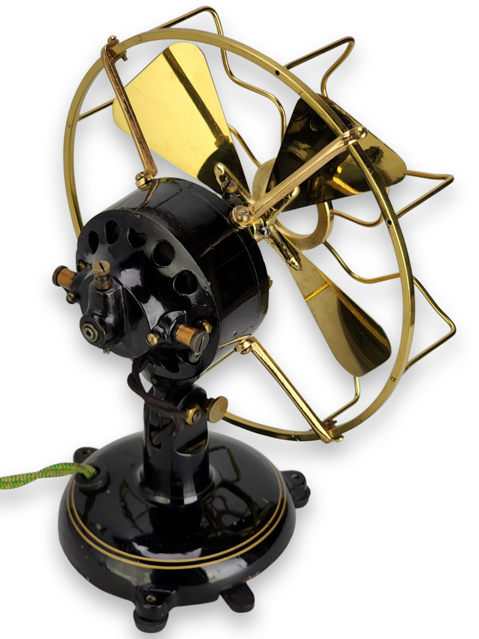 Circa 1915 8" Menominee Tab Foot Cast Strut Stationary Desk Fan ...