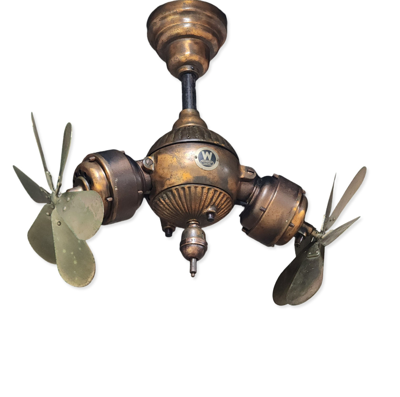 Circa 1920 Westinghouse Gyro Ceiling Fan Copper Oxide Finish - Antique ...