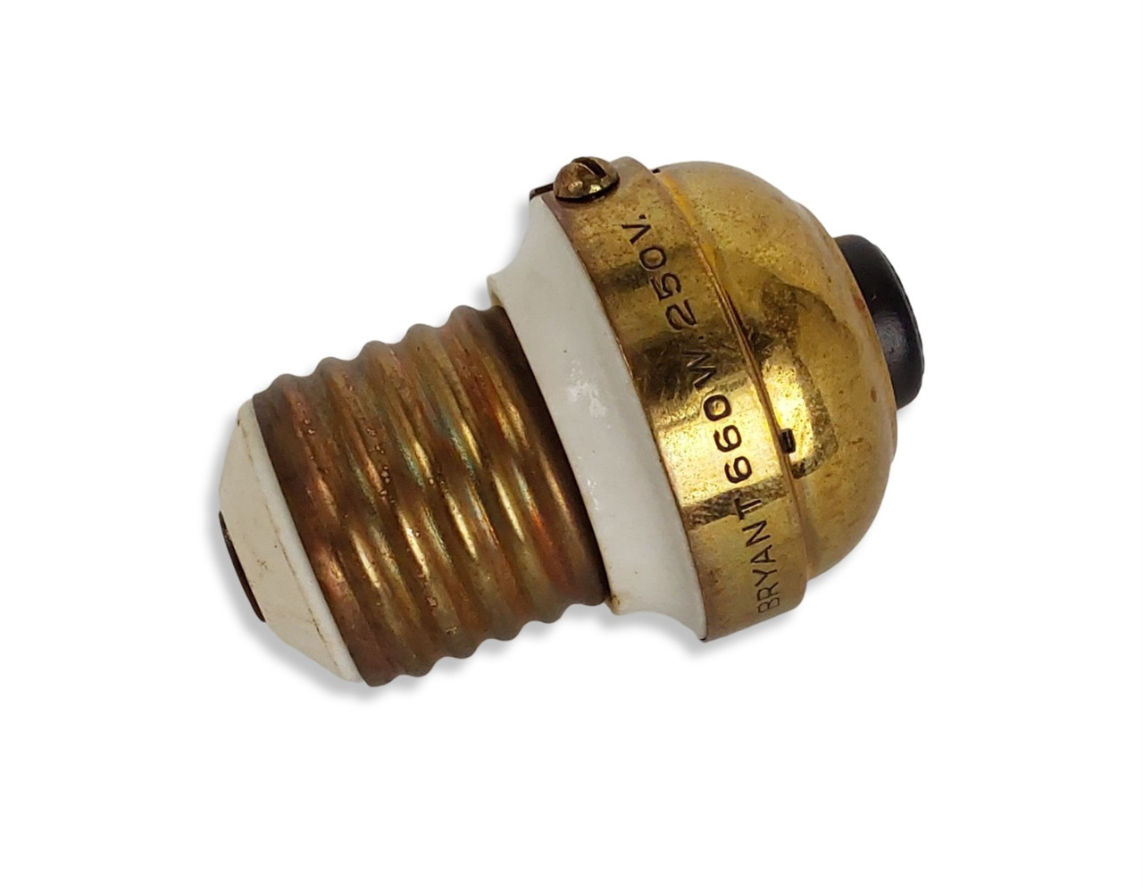 Bryant Brass Porcelain Screw In Socket Plug