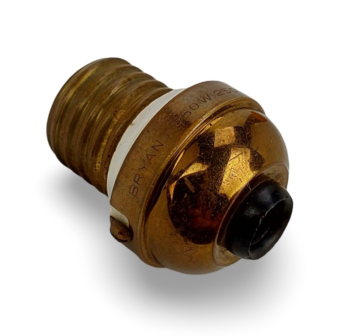 Bryant Porcelain & Brass Screw In Socket Plug
