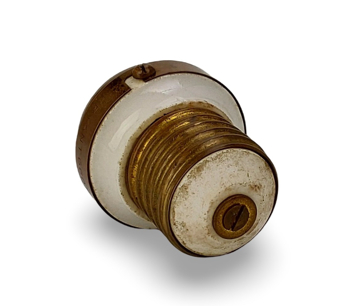 Bryant Porcelain & Brass Screw In Socket Plug