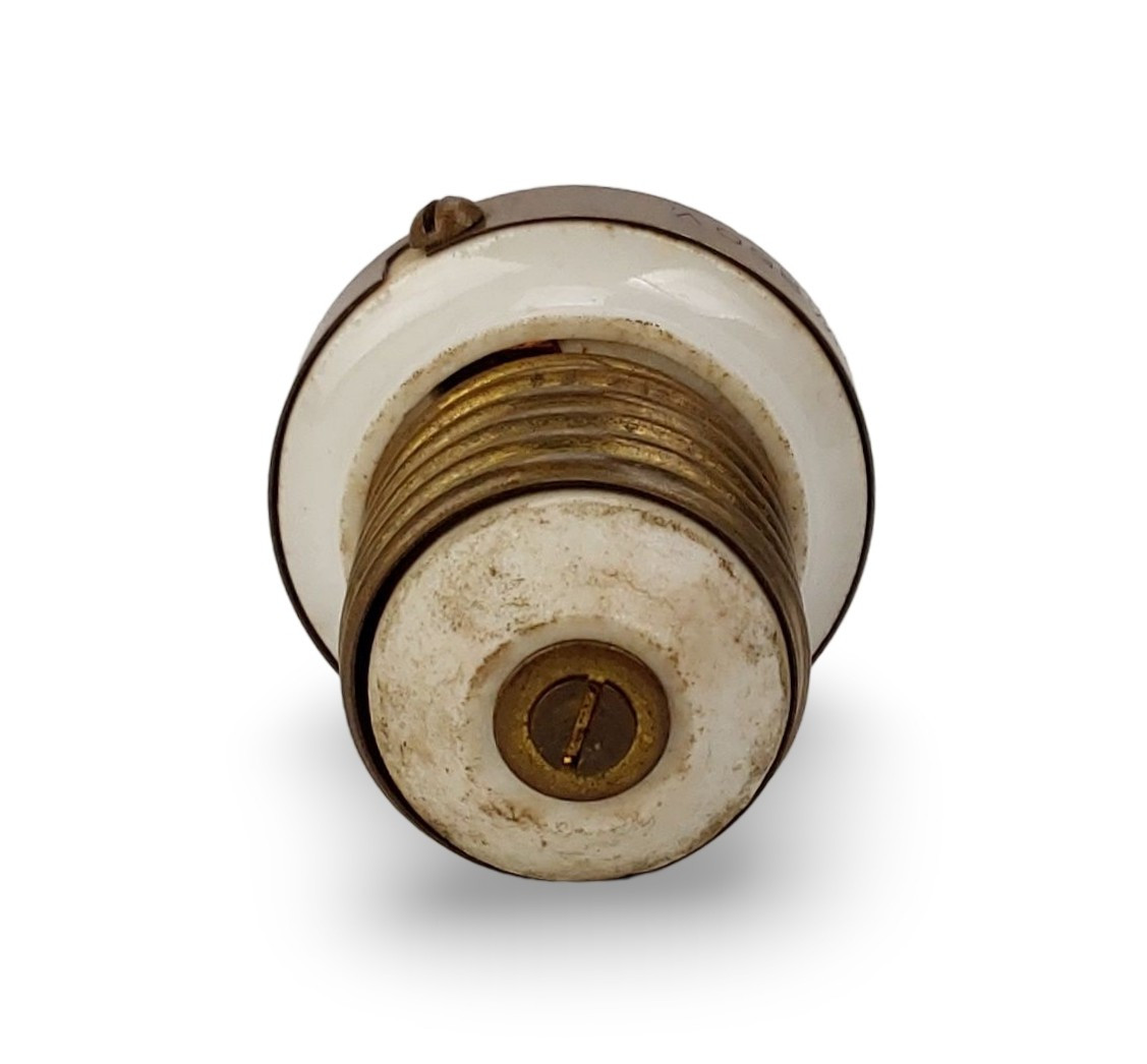 Bryant Porcelain & Brass Screw In Socket Plug