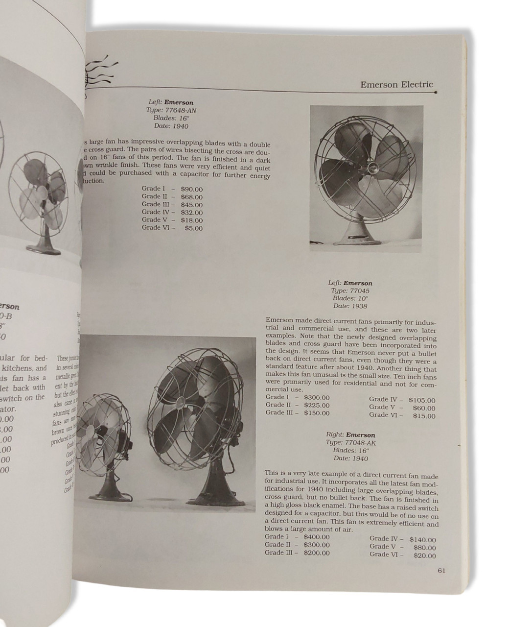 Vintage 1997 Collectors Guide to Electric Fans Workshop Edition