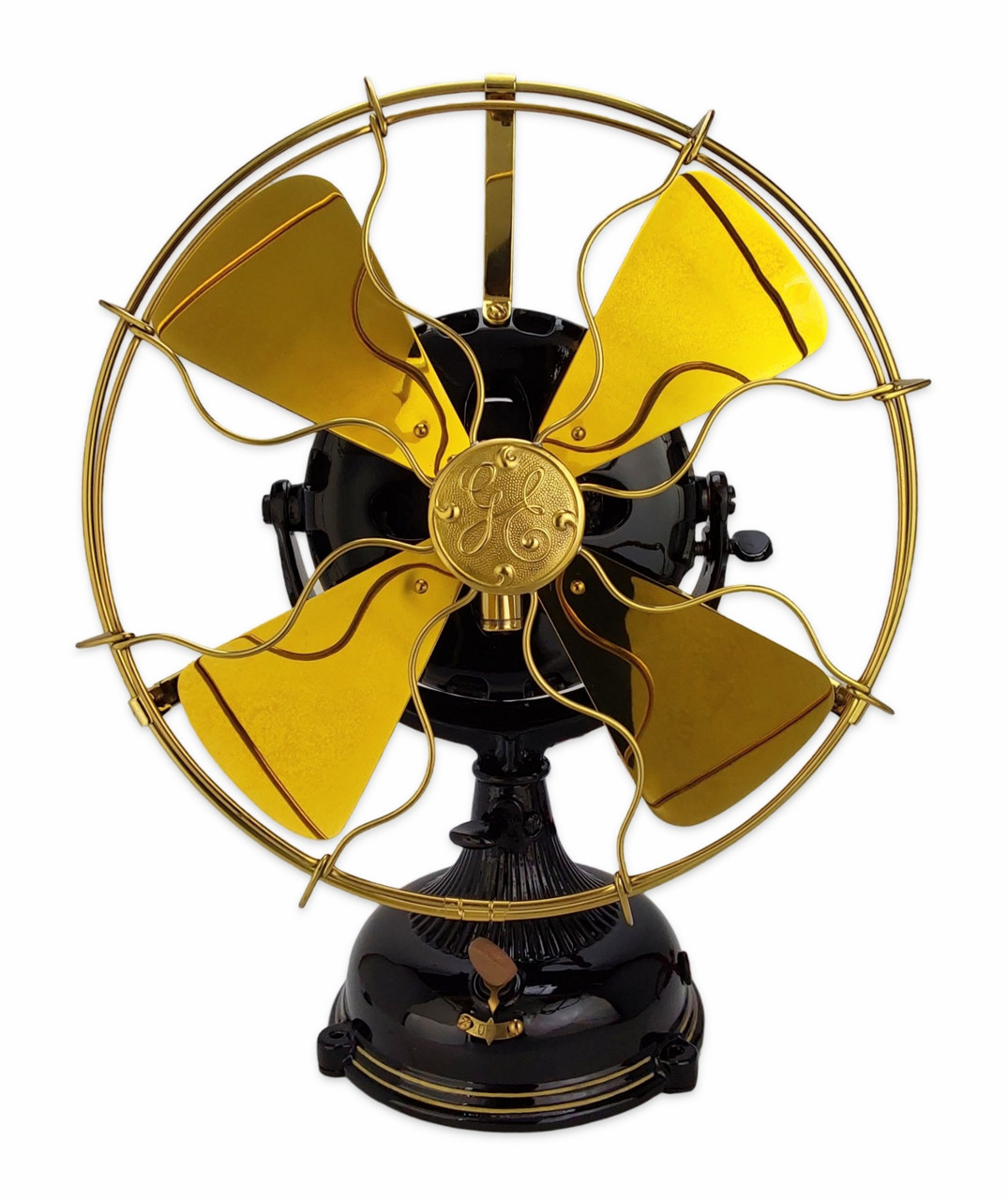 Restored 12" Circa 1904 GE Pancake Trunnion Mount Desk Fan w/half ...