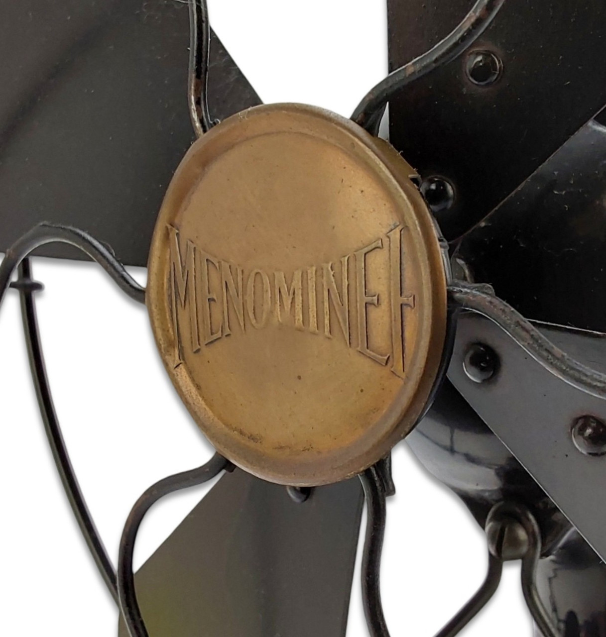 Original circa 1918 Menominee 8" Stationary "Clamshell" Desk Fan
