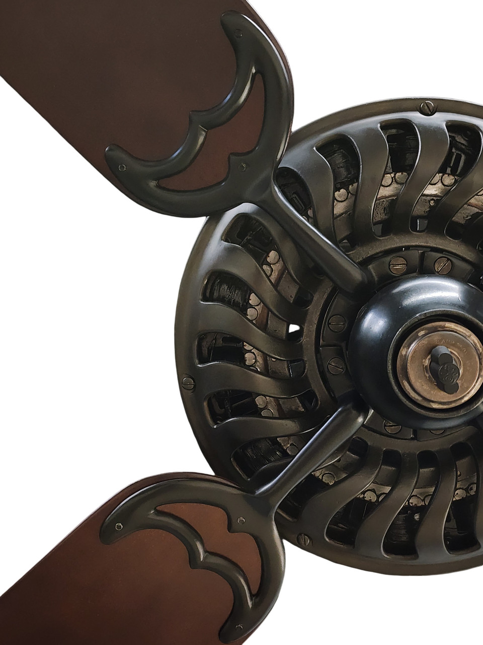 Circa 1906 54" Tuerk Type C "Wavy" Bottom Ceiling Fan Professionally ...