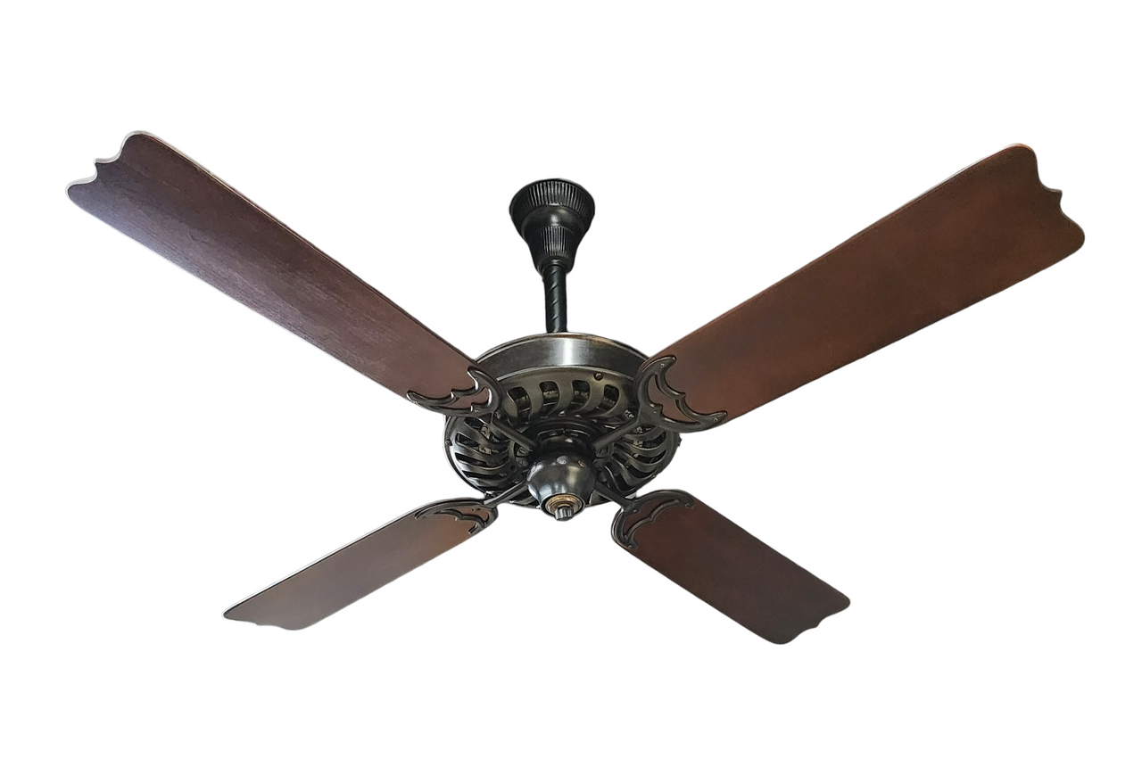 Circa 1906 54" Tuerk Type C "Wavy" Bottom Ceiling Fan Professionally ...
