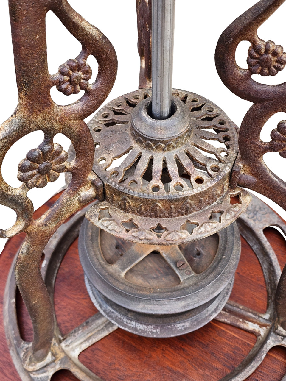 Pair Circa 1890's Belt Drive Ceiling Fans with Modern Motor and Belting ...