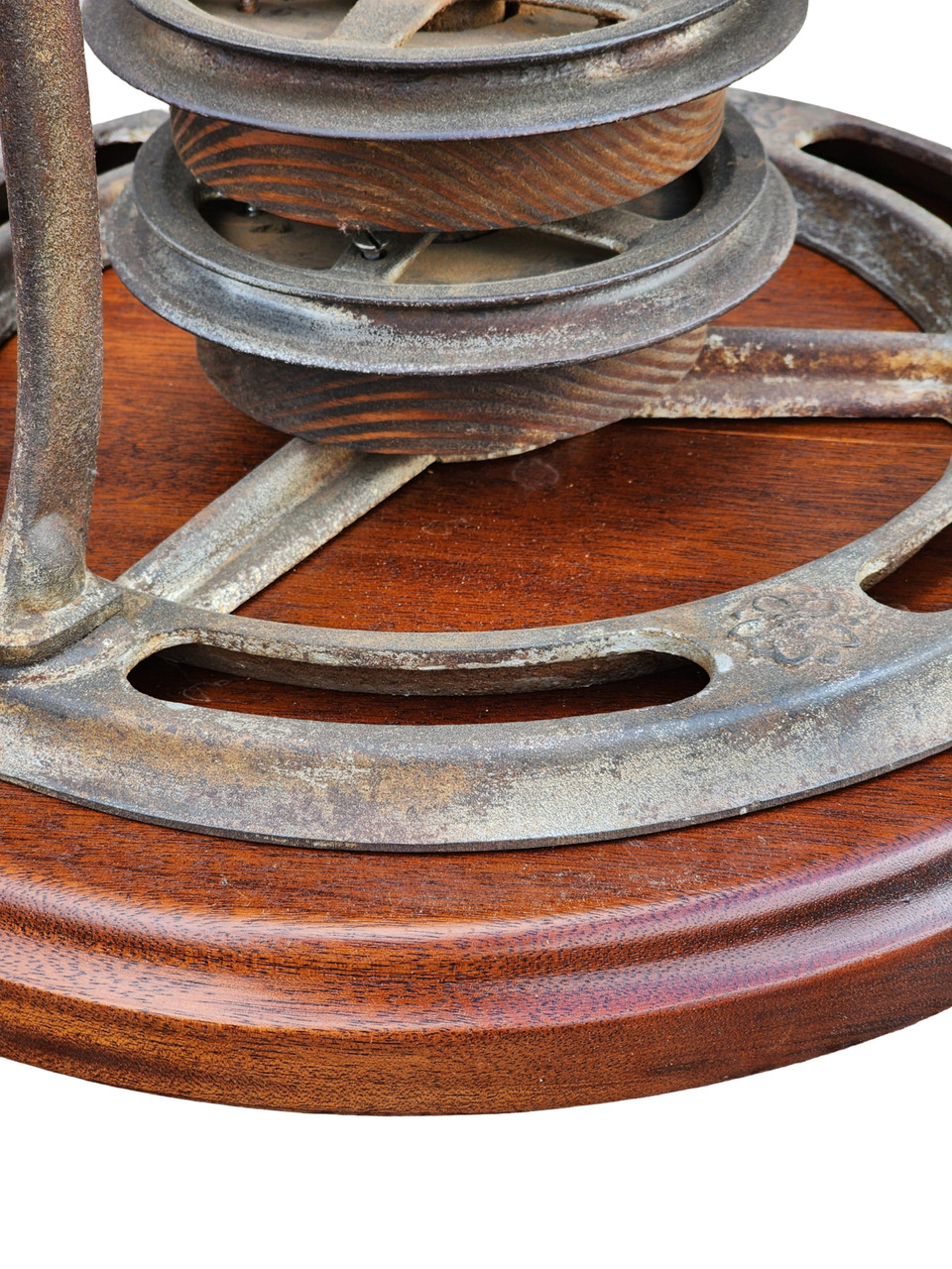 Pair Circa 1890's Belt Drive Ceiling Fans with Modern Motor and Belting ...