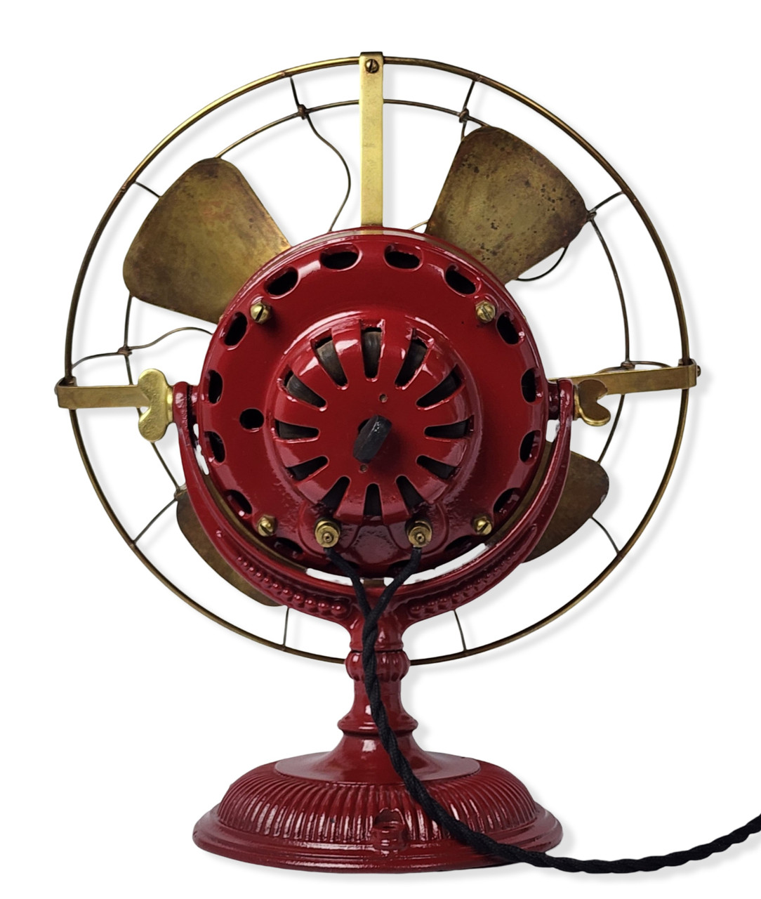 Circa 1901 12" Trunnion Mount GE Pancake Desk Fan Refinished - Antique ...