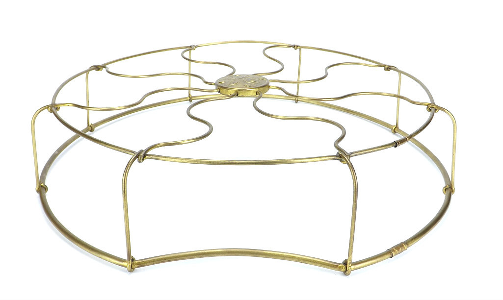 Original 16" Drop Ring GE Brass Cage/Guard - Antique Fan Supply Co