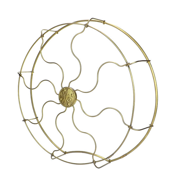 Original 16" Drop Ring GE Brass Cage/Guard - Antique Fan Supply Co