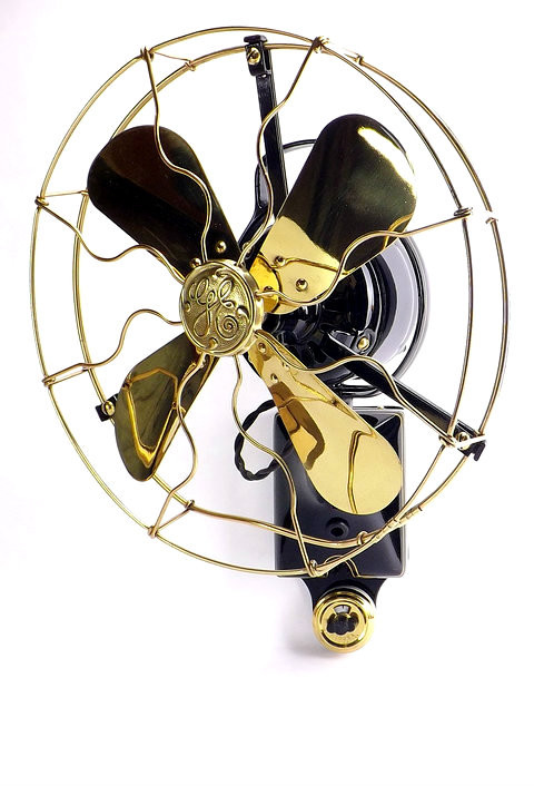 Professionally Restored Rare 1903 12" Wall Mounted GE Pancake Fan ...